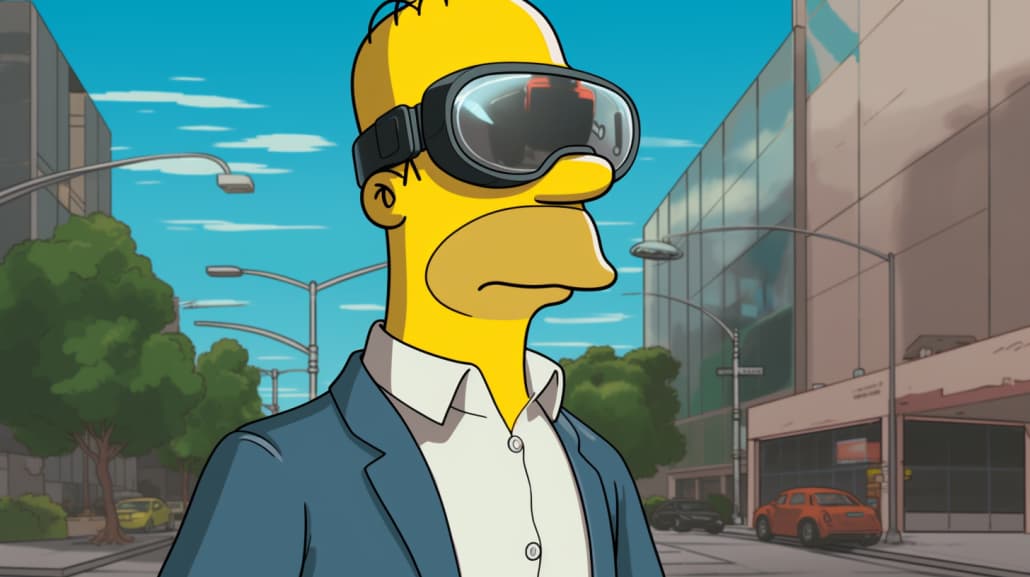 „Simpsonai“ ir vėl stebina: „Apple Vision Pro“ įrenginys seriale ...